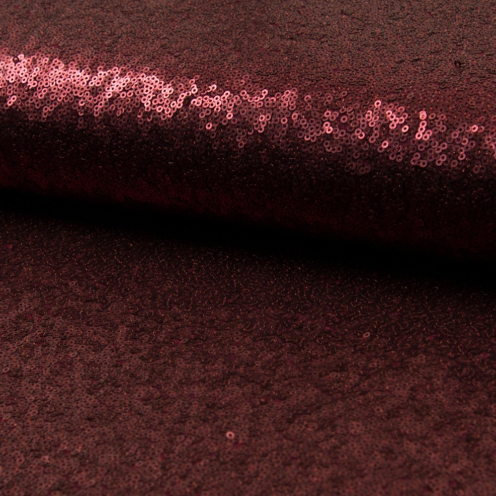 Glitter fabric cocktail burgundy red — Tissus en Ligne